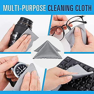 3 Pack Sunglasses Case Portable Travel Zipper Eyeglasses Case Hook With Cleaning Cloth (B-red+blue+orange)