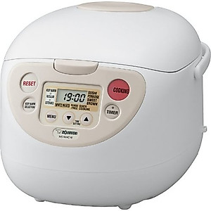 Zojirushi NS-WAC10WB Fuzzy Logic 5.5-Cup Rice Cooker and Warmer