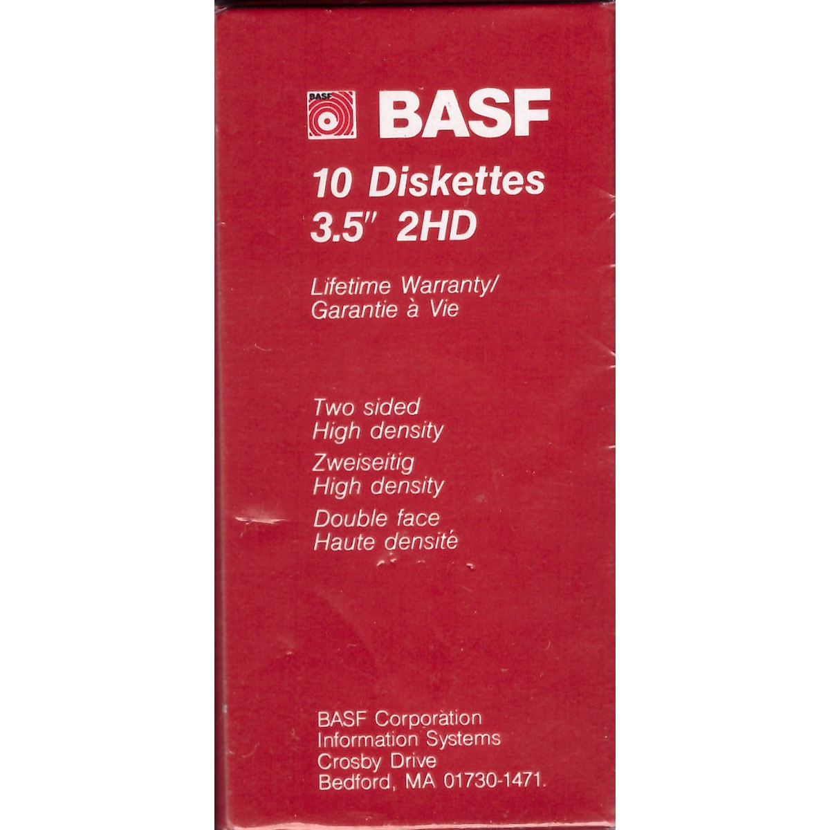 BASF 10 Diskettes 5.25" 2S/HD