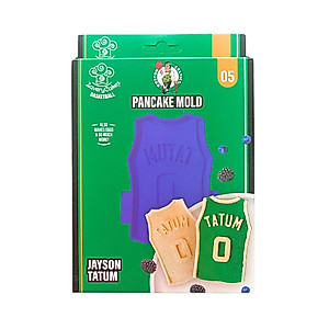 ZaveryCakes NBA Licensed Jayson Tatum Jersey Silicone Mold, For Basketball Fans, Pancakes, Pizza, Cakes, Brownie, Chocolate, and More, Perfect for Game Day Treats, Non-Stick,Dishwasher Safe