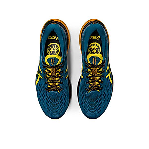 ASICS Men's GT-2000 11 Trail Running Shoes, 9.5, NATURE BATHING/GOLDEN YELLOW