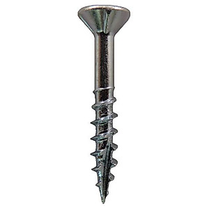Premium Wood Screws, 8 x 1-1/4" with #2 Phillips Flat Head, self-Drilling Type 17 Point, Sharp coarse Threads, Countersink nibs, Storage jar with Screw-on lid, and PH2 Drive bit (1-1/4 inch)