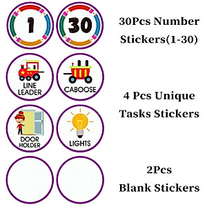 WhatSign 36Pcs Number Spot Markers Stickers 4" Line up Spots for Classroom Floor Number Stickers Classroom Line up Spot Dots Floor Decals for Back to School Kindergarten Elementary Preschool Classroom