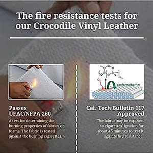 FABRICS FOREVER - Faux Leather Anaconda Snake Skin Black White Upholstery Fabric by The Yard - 54’’ Wide | Black White Snake Skin Vinyl Fabric Material Faux Leather Sheets for DIY, Upholstery Crafts