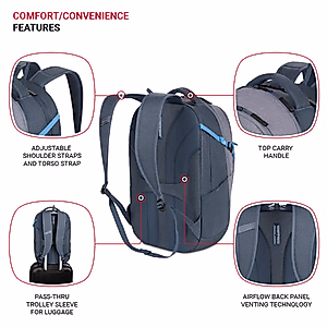 SwissGear UrbanPro, Light Grey/Blue Heather, 18.5-Inch