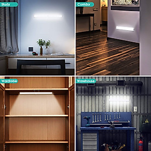 YIGER 78 LED Closet Lights (2 Pack), Under Cabinet Lighting, Rechargeable LED Night Light, Motion Activated. Ideal for Closet, Cabinet, Kitchen,Wardrobe,Cupboard,Hallway,Pantry,etc