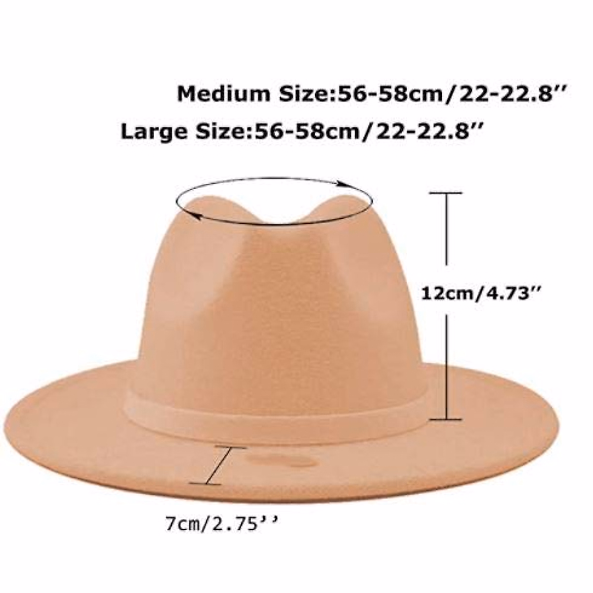 Mrlahat Women and Men Flat Wide Brim Warm Felt Fedora Hat Retro Style Panama Hat (Lime Green)