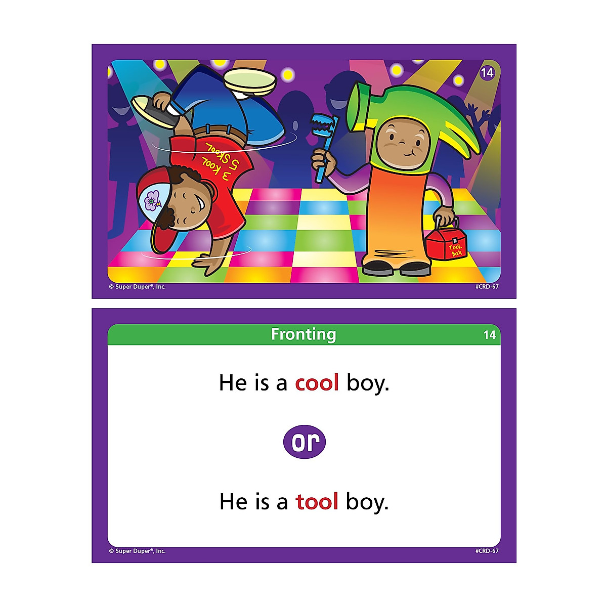 Super Duper Publications |Silly Sets Minimal Pairs for Maximum Progress Fun Deck | Listening Skills and Language Development Flash Cards | Educational Learning Materials for Children