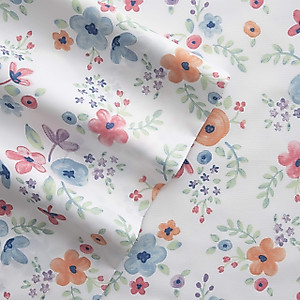 MALLARY BY MATTHEW Kids Super Soft-Soft 100% Microfiber Print Sheet, Watercolor Floral Print, Twin
