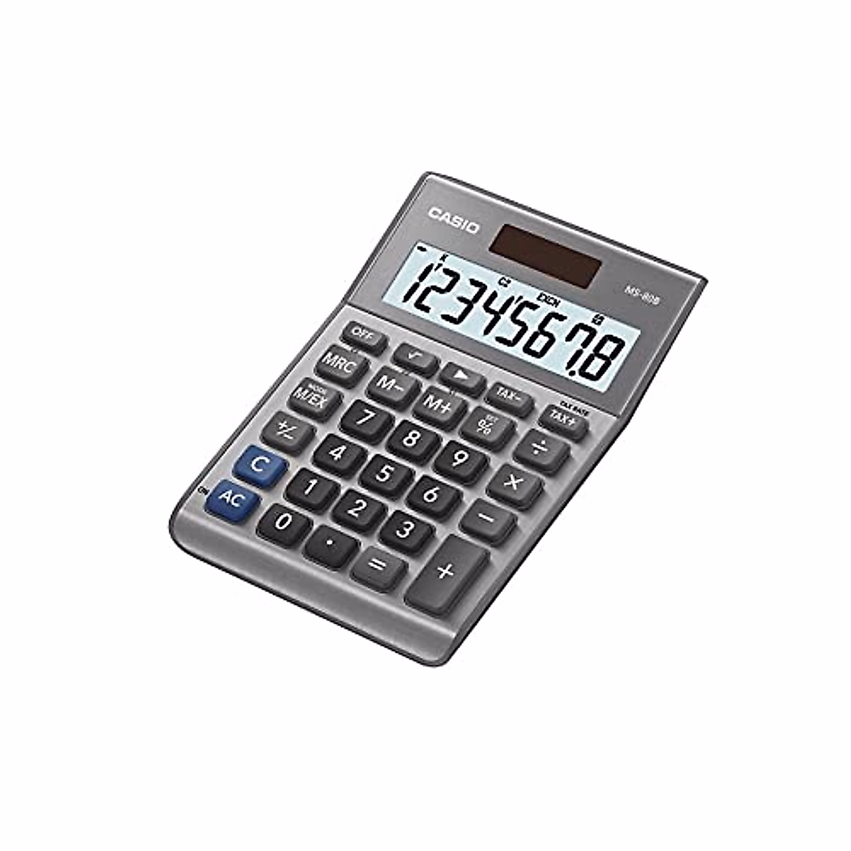 Casio MS-80B Standard Function Desktop Calculator Silver