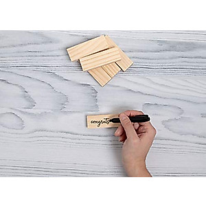 Kate & Milo Wedding Well Wishes Advice Blocks, Unique Décor, Stackable Wooden Guest Signature Game