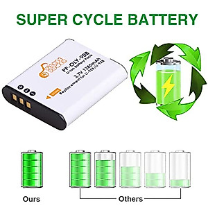 Pickle Power Li-90B LI-92B Battery (3 Pack) and Charger Kit Replacement for Olympus Tough TG-6, TG-5, TG-Tracker, SH-1, SH-2, SP-100 IHS, Tough TG-1 iHS, TG-2 iHS, TG-3, TG-4, SH50 iHS, SH60, XZ-2 iHS