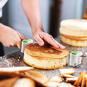 2 Pcs DIY Cake Slicer, Cake Slicing Leveler, Toast Cut, Adjustable 5 Layers Leveler Slicer(2 of Green)