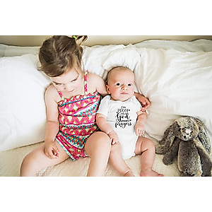 AW Fashions I'm Proof That God Answers Prayers Baby Bodysuit Cute Newborn Boy Funny Rompers Girl Clothes (Newborn, White)