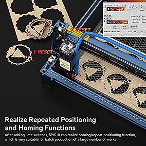 SCULPFUN S9/S10 Laser Engraver Limit Switch Kit, Turn on Homing and Positioning Function, Perfect Match S9/S10 Laser Engraving Machine, Direct Installation Without Additional Accessories