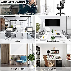 POWERSTONE Office Chair, Ergonomic Mesh Desk Chair with Adjustable Height Back Lumbar Support Armrest, Swivel Rolling Wheels Computer Chair, Task Chair, Black