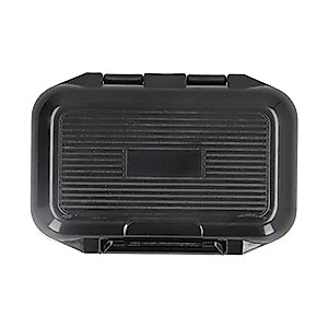 Velaurs Fishing Gear Accessories Case, Plastic Portable Multi Compartment Tackle Box Organizer Detachable for Outdoor for Fishing((Black))