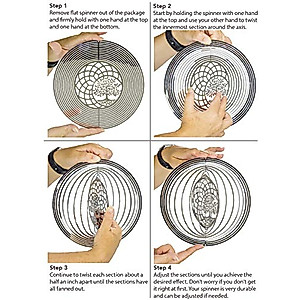 VP Home Tree of Life Dreamcatcher Kinetic Wind Spinner for Yard and Garden Wind Spinner Outdoor Metal Large Hanging Dreamcatcher Decor 3D Garden Art Wind Sculpture Spinners Kinetic Art Decorations