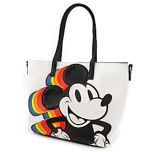 Loungefly x Disney Rainbow Mickey Mouse Convertible Handbag, Multicolored, One Size