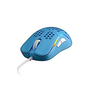HK Gaming NAOS M Ultra Lightweight Honeycomb Shell Ambidextrous Wired RGB Gaming Mouse 12 000 cpi - 7 Buttons - 59 g (Naos-M, Blue)