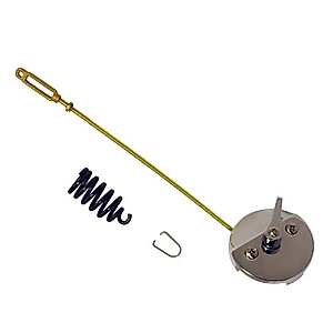 LASCO 03-4753 Bathtub Waste and Overflow Two Hole Twist Type Lever Faceplate and Striker Linkage for American Standard