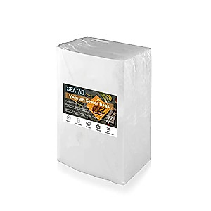 SEATAO 8” X 12”300 Count Vacuum Sealer Bags，precut Pint, Ideal for Food Saver, Bpa Free, Commercial Grade, Great for Storage, Meal Prep and Sous Vide