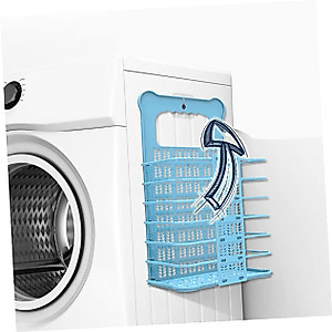 Cabilock 2pcs Folding Laundry Basket Hanging Wall Laundry Basket Collapsing Laundry Baskets Laundry Basket Organizer Wall Mounted Basket Wall Laundry Hamper Plastic Foldable Storage Rack