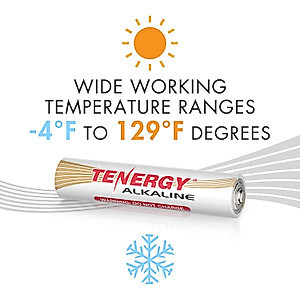 Tenergy 1.5V AAA Alkaline Battery, High Performance AAA Non-Rechargeable Batteries for Clocks, Remotes, Toys & Electronic Devices, Replacement AAA Cell Batteries, 100 Pack