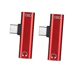 OSALADI 2pcs Type C Audio Adapter Type C Earphone Adapter USB Headphones Telephone headsets Type C Charging Converter USB to 3. 5mm Audio Adapter 2 in 1 Charge Splitter Dispenser Equipment