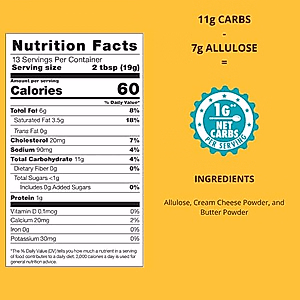 Good Dees Just Add Water Cream Cheese Frosting Mix, Keto Frosting Mix, No Sugar Added Frosting,Gluten Free & Maltitol Free, Diabetic, Atkins & WW Friendly (60 Calories, 1g Net Carb Per Serving)