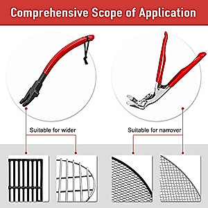 PIQUEBAR Grill Grate Lifter Gripper Barbeque Grid Lifter Kamado Joe Big Green Egg Accessories for Charcoal Grill Set of Two
