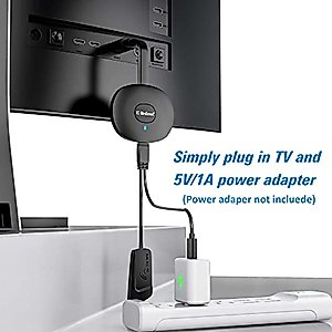 4K Wireless HDMI Display Dongle, TIMBOOTECH Miracast Adapter Streaming YouTube Video/Audio Receiver for iPhone/iPad/iOS/Android/Mac/Laptop/PC to TV/Projector/Monitor - Miracast, DLNA, Airplay, Chrome