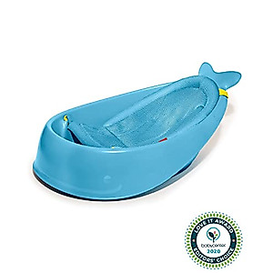 Skip Hop Infant Bath Tub 3-Stage Grow With Baby Smart Sling MOBY Bathtub Blue Age 0+