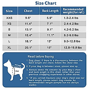 Dog Sweaters for Small Dog Boys or Girls Cat Puppy Clothes Sweatshirts Soft Warm Winter Coats Apparels for Dogs and Cats (Small, Angel Pink)