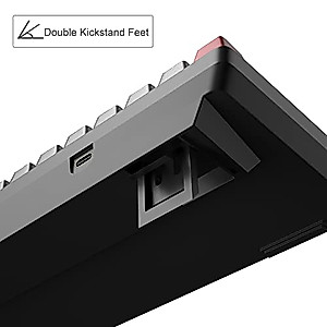 MageGee Portable 60% Mechanical Gaming Keyboard, MK-Box LED Backlit Compact 68 Keys Mini Wired Office Keyboard with Blue Switch for Windows Laptop PC Mac - Grey/Black