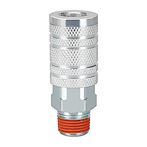 WYNNsky Industrial Air Coupler, 1/2 Inch Body Size, 1/2 Inch NPT Male Threads Size, Steel Air Accessories Hose Accessories Fittings