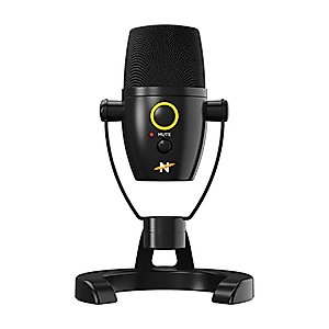 NEAT Microphones Neat Bumblebee II - Professional Cardioid Directional USB Condenser Microphone with 24 bit/96 kHz Digital Audio for Recording, Streaming, Podcasting, and Gaming - Black