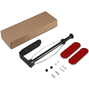 Paper Towel Holder, Single Hand Operable Under Cabinet Paper Towel Holder Wall Mount with Damping Effect for Kitchen, Counter, Cabinet, Bathroom