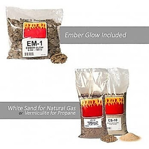 Peterson Real Fyre 18-inch Live Oak Log Set with Vented Burner and Gas Connection Kit. Match Lit (Natural Gas Only)