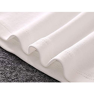 Baby Girl Kids Blouses Long Sleeves Solid Color Doll Collar T-Shirt Top Bottom (White, 2-3T)