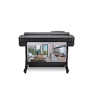 HP DesignJet T650 Large Format Wireless Plotter Printer - 36", with Modern Office Design (5HB10A) (Renewed)