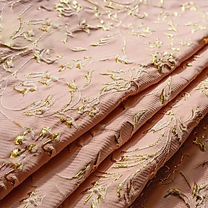 XMTXZYM 2 Meter Embossed Bubble Yarn Dyed Jacquard Fabric Women's Dress DIY Making Fabric