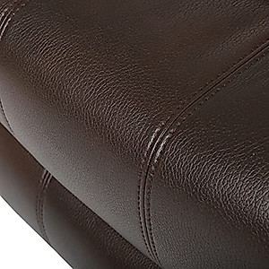 CHRISTOPHER KNIGHT HOME Merit Faux Leather Glider Recliner Club Chair, Dark Brown