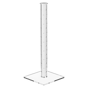 VREASK Acrylic Cake Pop Stand with Led Light, 60 Hole Lollipop Holder Display, Clear White Tower Tree Sucker Sticks Rack for Dessert Table, Birthday Party ,Wedding Parties,Candy Bar