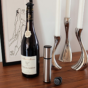 Barvivo Wine Aerator Pourer Spout, Wine Savers Vacuum Pump with 2 Pcs Silicone Wine Stopper - Enjoy & Preserve Red Wine with Our Original Wine Accessories & Wine Gifts - Ultimate Wine Saver Wine Kit