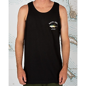 Salty Crew Ahi Mount Tank Black S - Men's Fashion Casual Sleeveless Tank Top T-Shirt Cotton - Regular Fit - Lifestyle Beach Apparel