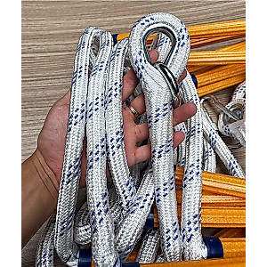 Rope Ladder Fire Escape - Emergency Ladders, Safety Ladder Escape, 2-3 Story Homes Reusable Compact Lightweight External Rescue Ladder (Size : 20M)