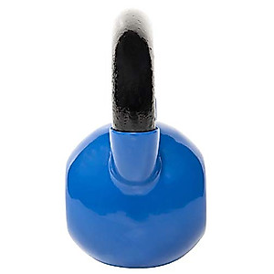 BalanceFrom All-Purpose Color Vinyl Coated Kettlebell, 15 Pounds