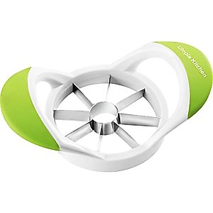 Utopia Kitchen - Apple Corer and Slicer- Fruit Cutter - Apple Divider - Wedger - Stainless Steel Slicer for Fruits - Vegetables- Ergonomic Handle- Easy Grip- 8 Sharp Blade & Slices (Green)