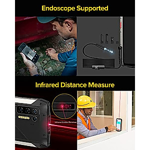 Ulefone Power Armor 13 (8GB + 128GB) Rugged Smartphone, 13200mAh Large Battery, FHD+ 6.81" Screen Octa-core 48MP Quad Camera Android 11, NFC OTG Wireless Charging, IP68 Waterproof Unlocked Cell Phone